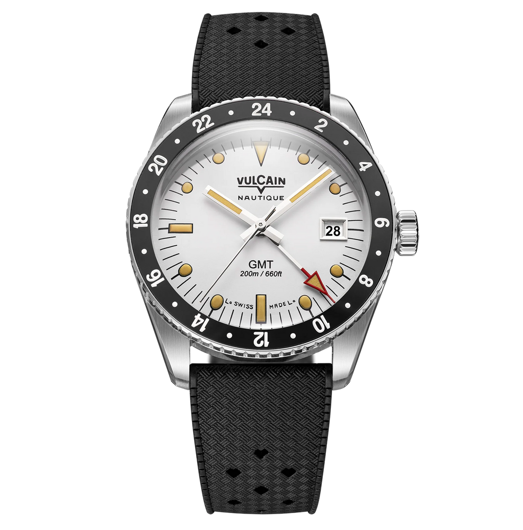 Vulcain Nautique Skindiver GMT Luminova Beige 680174A57.BAR200 ...