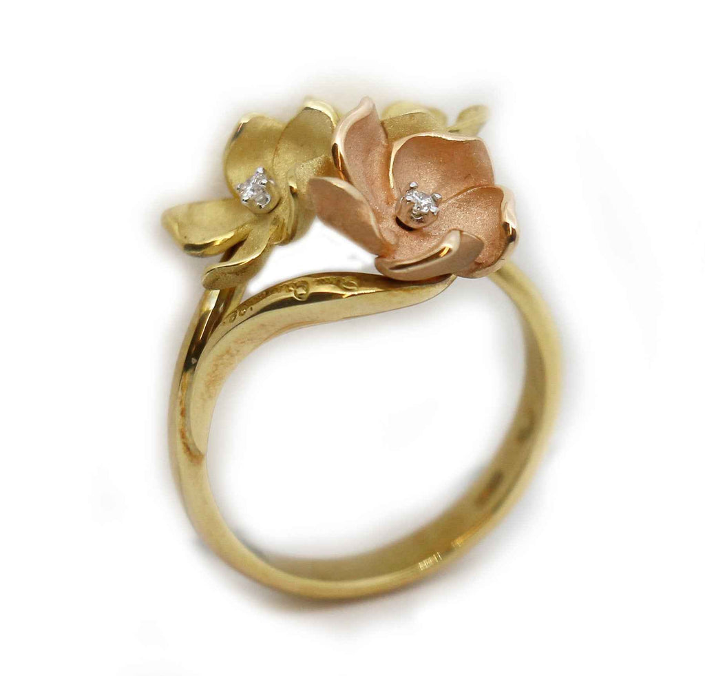 Anello Annamaria Cammilli Flowers ct 0,06 GAN0683A – Gioielleria Rosaspina